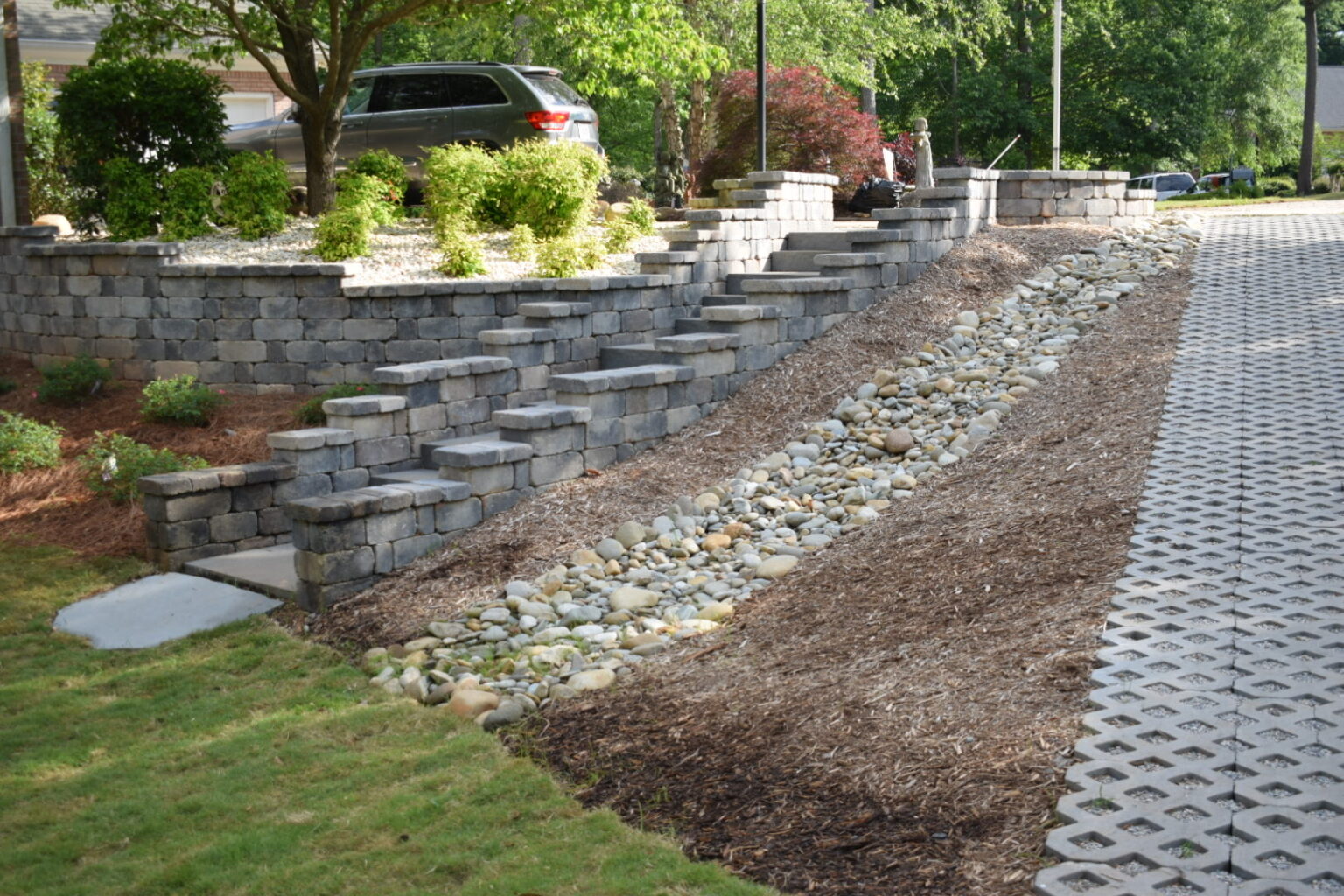 Sustainable Retaining Walls Built for You | Greenworks Ecoscapes